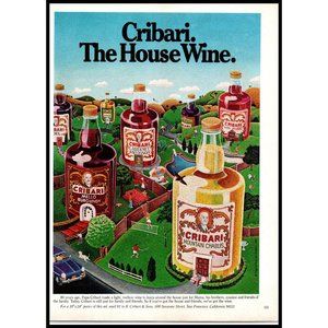 Cribari | Art | 978 Cribari Mountain Chablis Wine Vintage Print Ad ...
